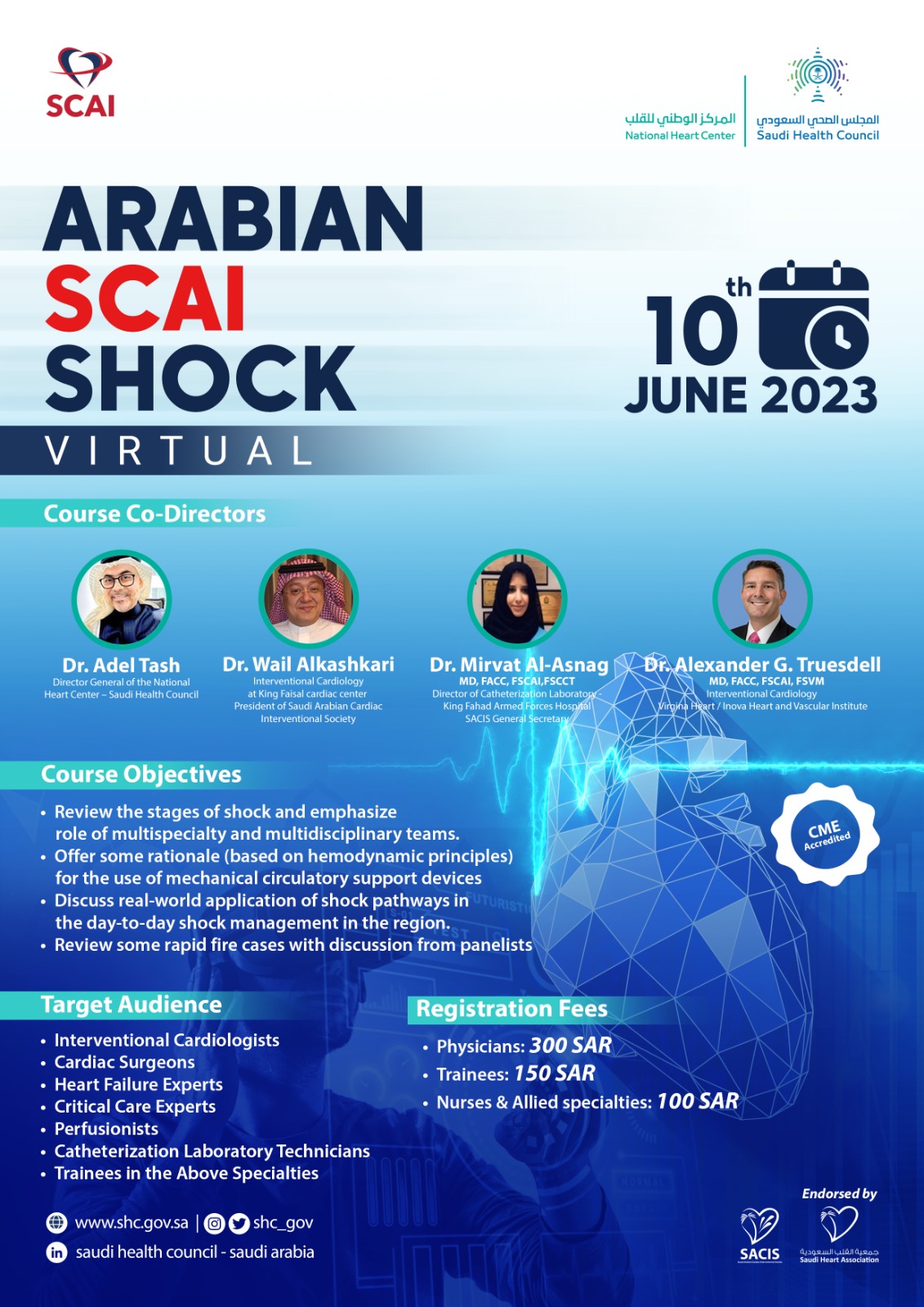 Arabian SCAI Shock | Virtual - SAUDI ARABIAN CARDIAC INTERVENTIONAL ...